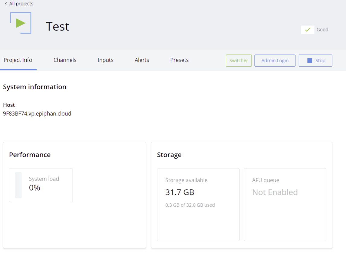 Project information page