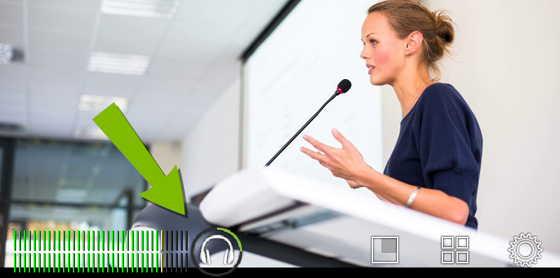 Monitoring audio and VU sensitivity