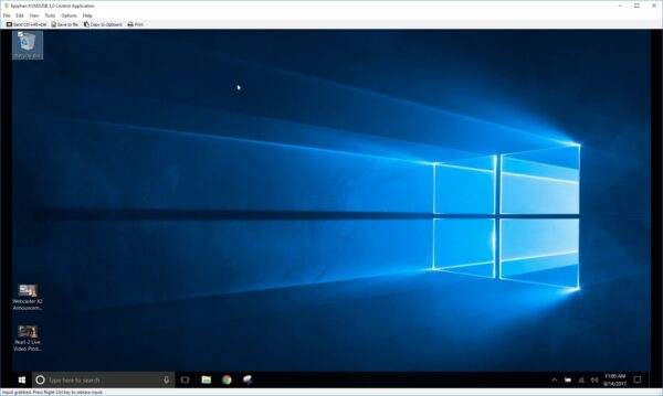 How to use a laptop as the keyboard, monitor, and mouse for a server