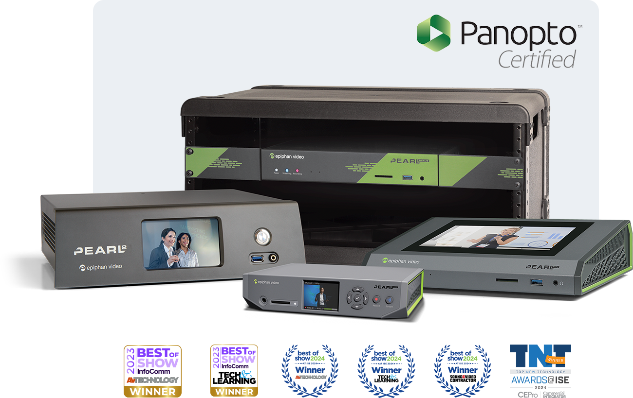 Panopto remote recorder | Pearl hardware encoders - Epiphan Video